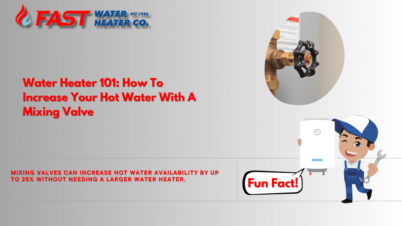 How to Increase Your Hot Water Capacity with a Mixing Valve!