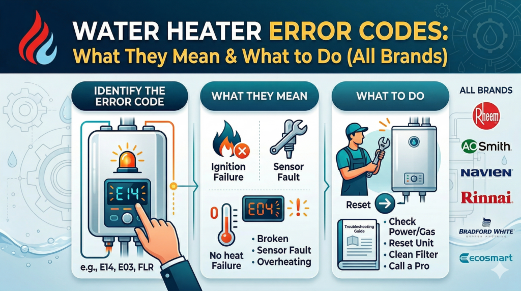 Water Heater Error Codes - All Brands - Fast Water Heater